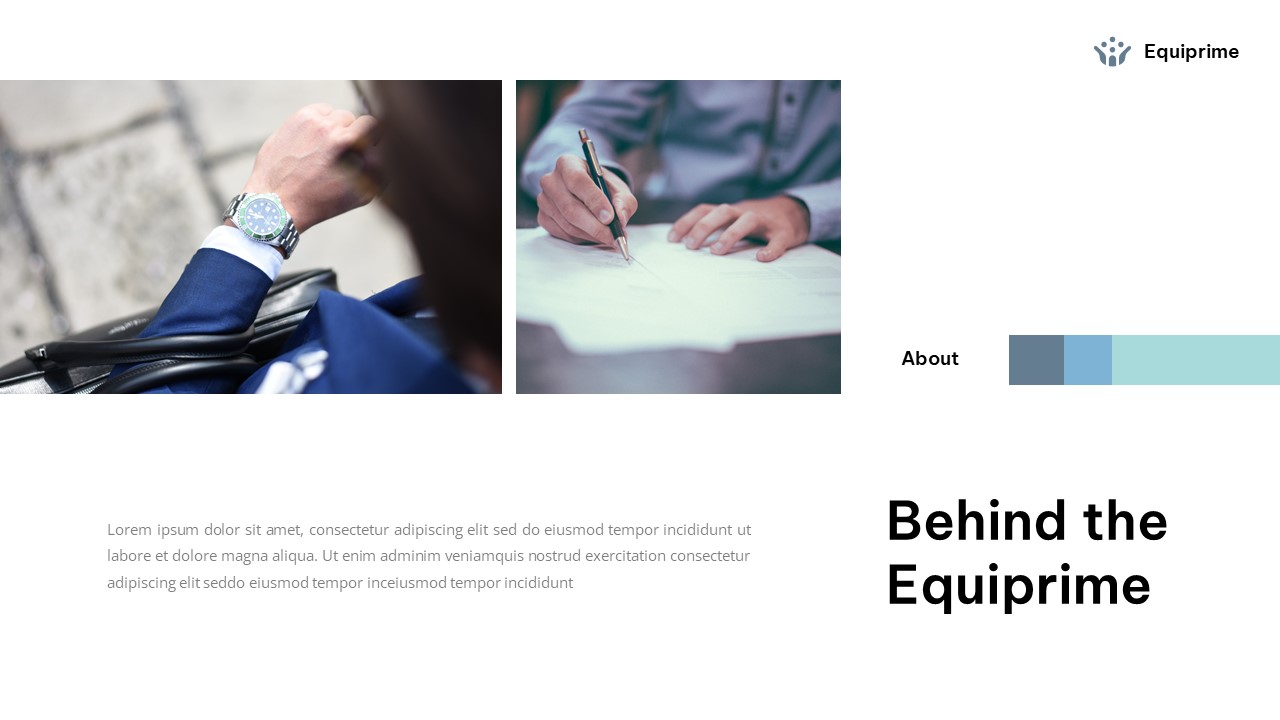 Equiprime - Investor Pitch PowerPoint Template, Presentation Templates