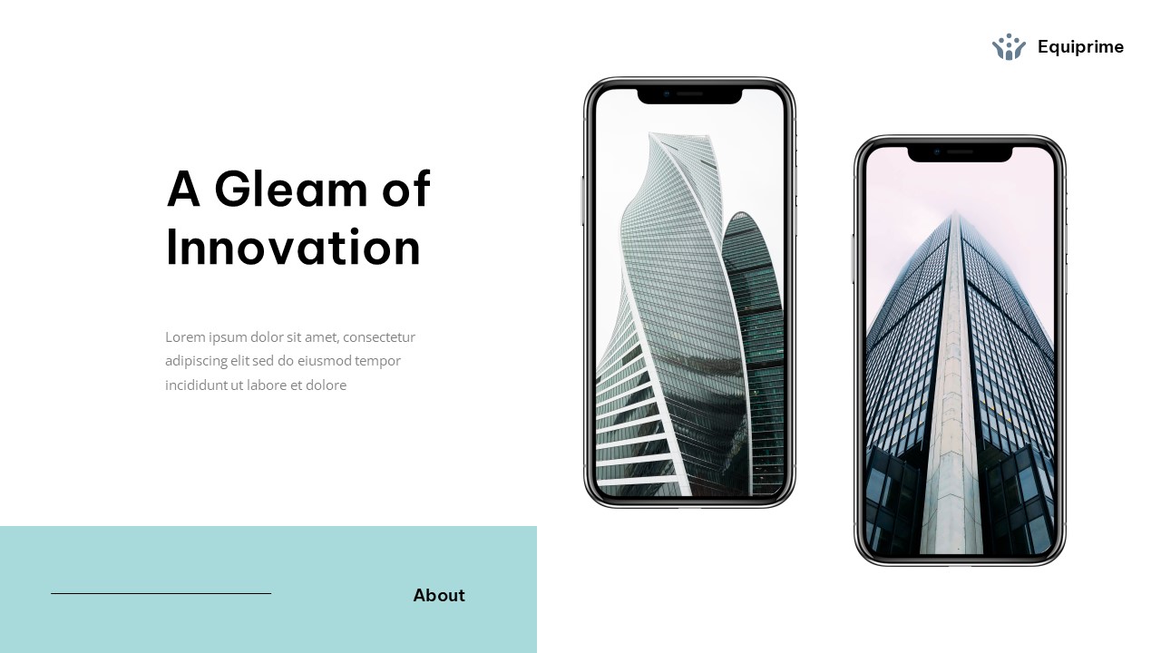 Equiprime - Investor Pitch PowerPoint Template, Presentation Templates