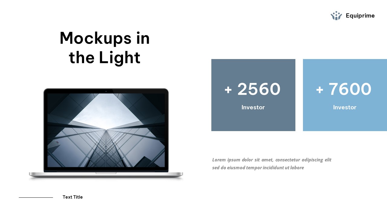 Equiprime - Investor Pitch PowerPoint Template, Presentation Templates