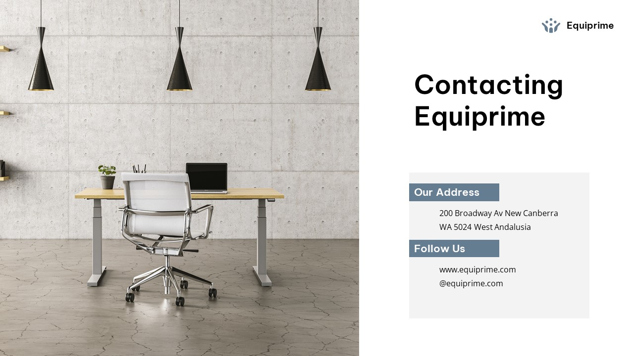 Equiprime - Investor Pitch PowerPoint Template, Presentation Templates