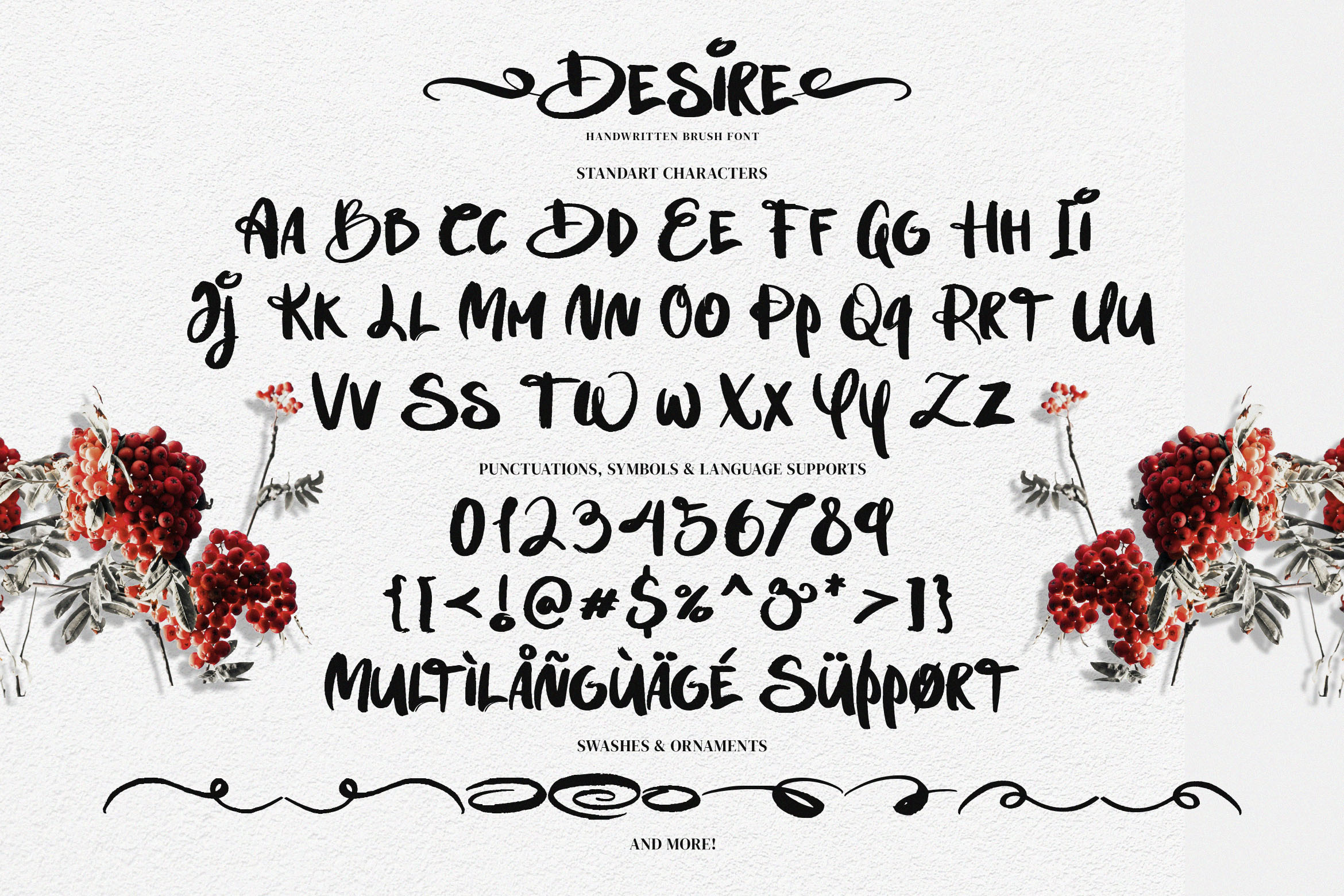 Desire | Handwritten Brush Font, Fonts | GraphicRiver