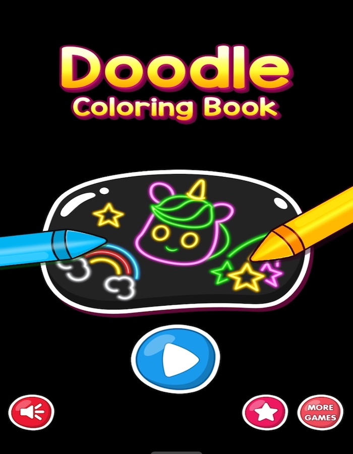 Kids Doodle Coloring Games For Kids + Ready For Publish by SuperGameStudio
