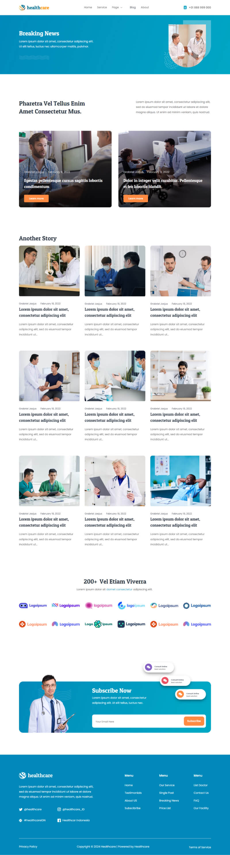 Healthcare - Health & Medical Elementor Template Kit by nathatype ...