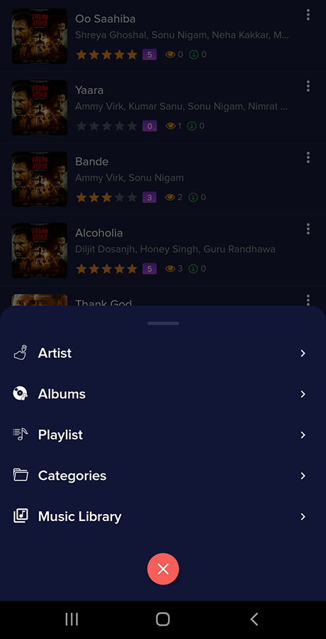 Android Music Player - Online MP3 (Songs) App by viaviwebtech | CodeCanyon