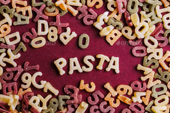 Pasta letters Stock Photo by Microstock_Growth | PhotoDune