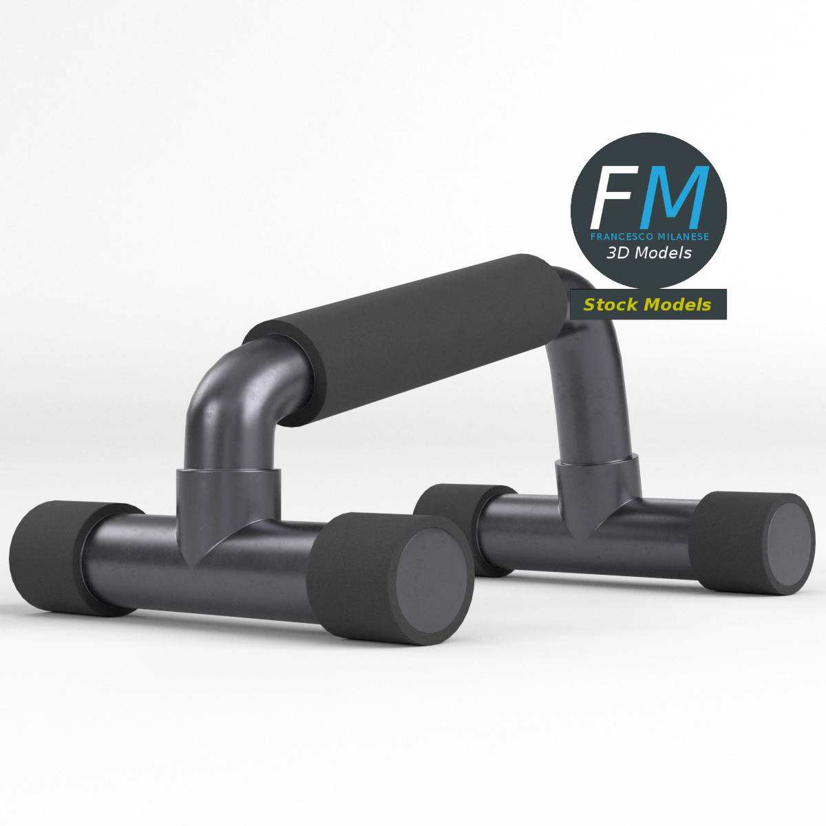 Gym push-up bar by FrancescoMilanese85 | 3DOcean