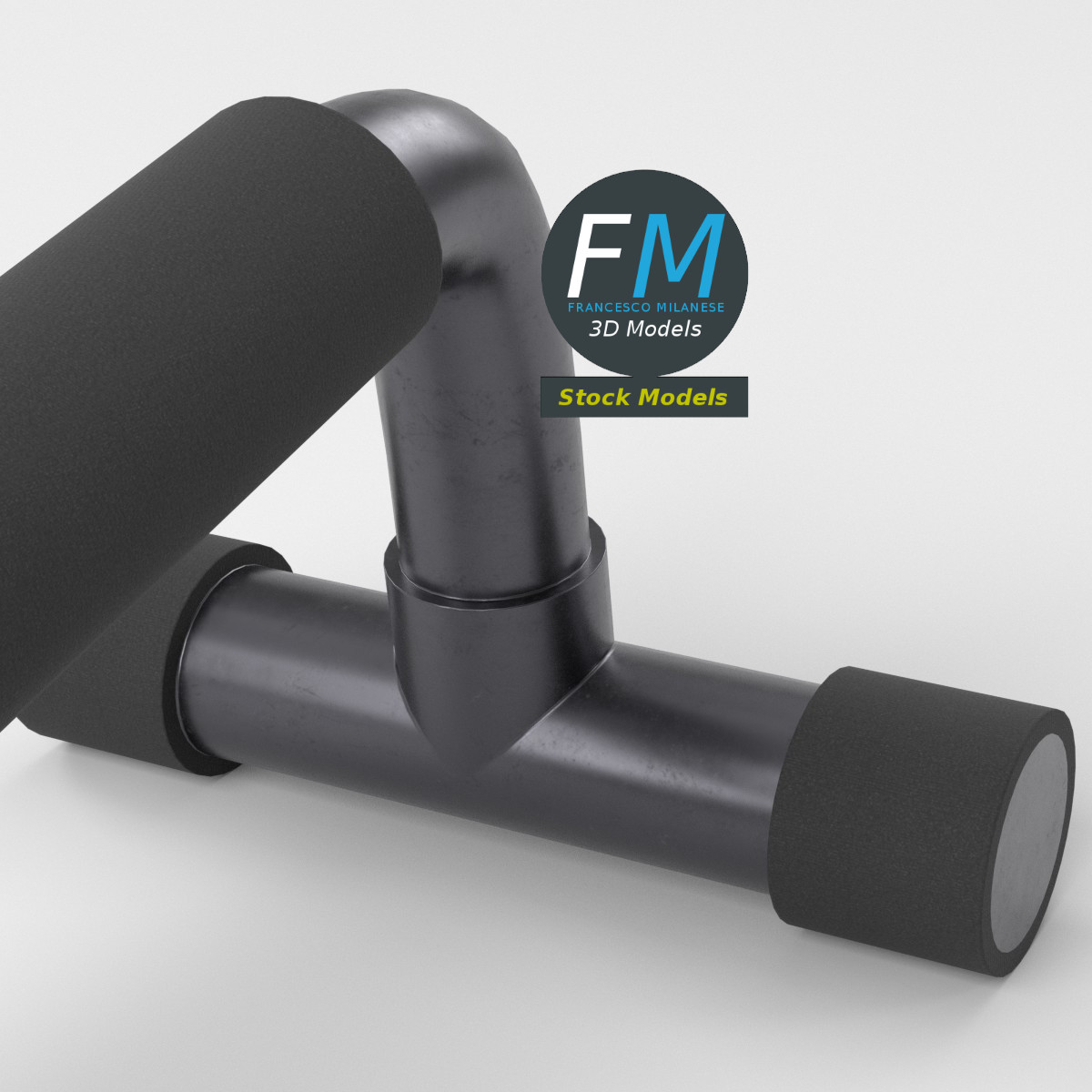 Gym push-up bar by FrancescoMilanese85 | 3DOcean