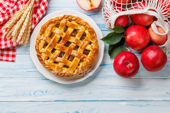 Red apples in wooden box Stock Photo by karandaev | PhotoDune