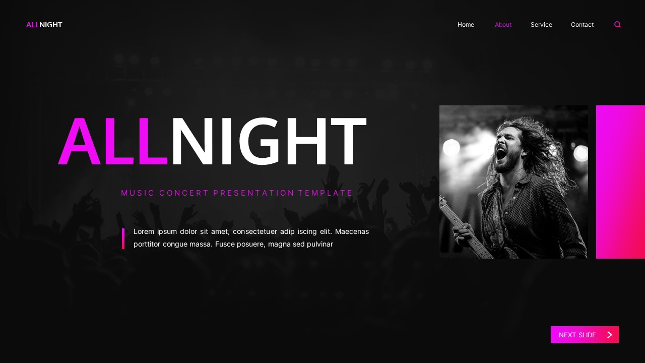 Allnight - Music Powerpoint Templates, Presentation Templates ...