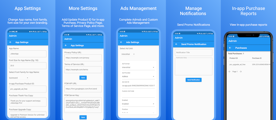 Jokes App Mobile Flutter Application Customer App And Admin Panel App By Starterlibrarydev
