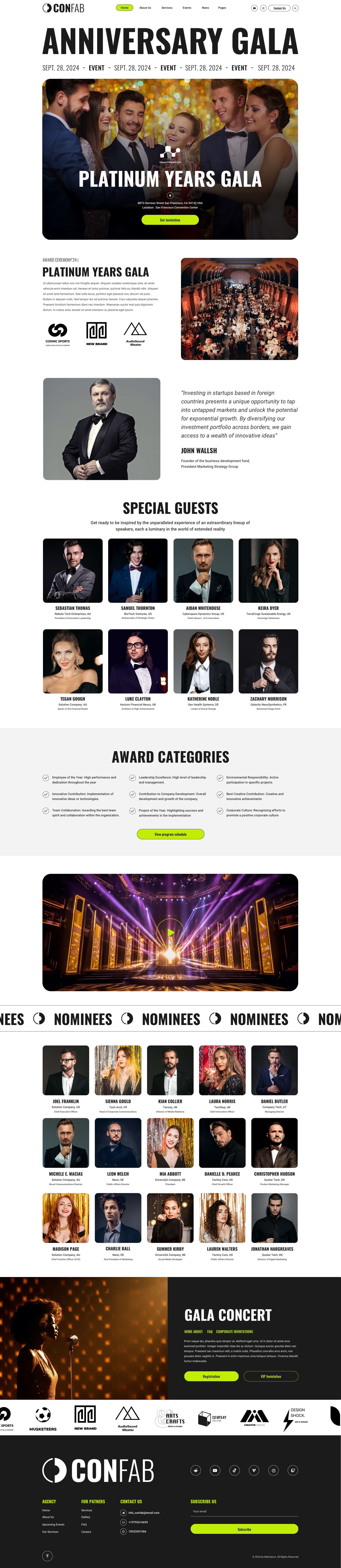 Confab – Event Agency Template for Figma by merkulove | ThemeForest