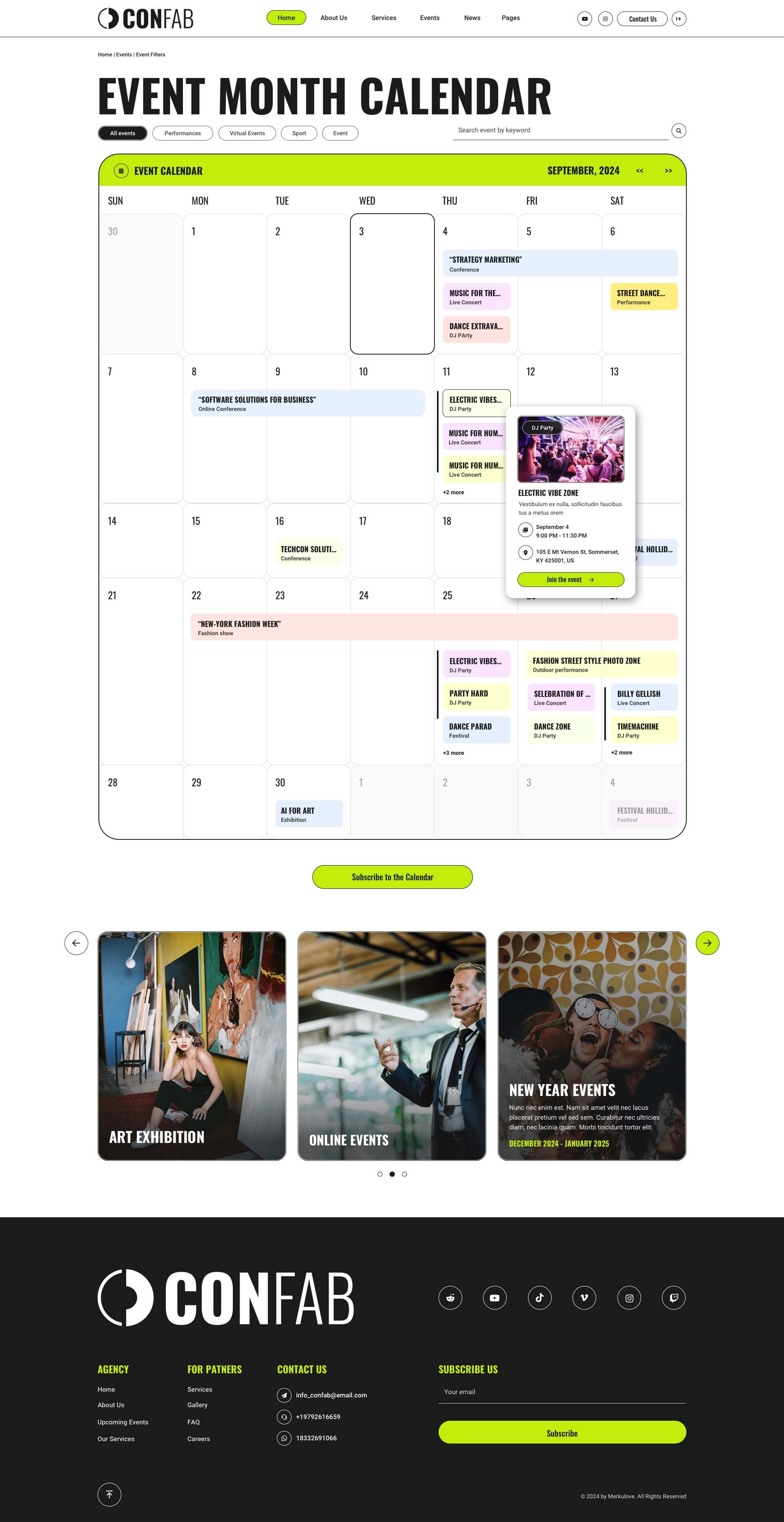 Confab – Event Agency Template for Figma by merkulove | ThemeForest