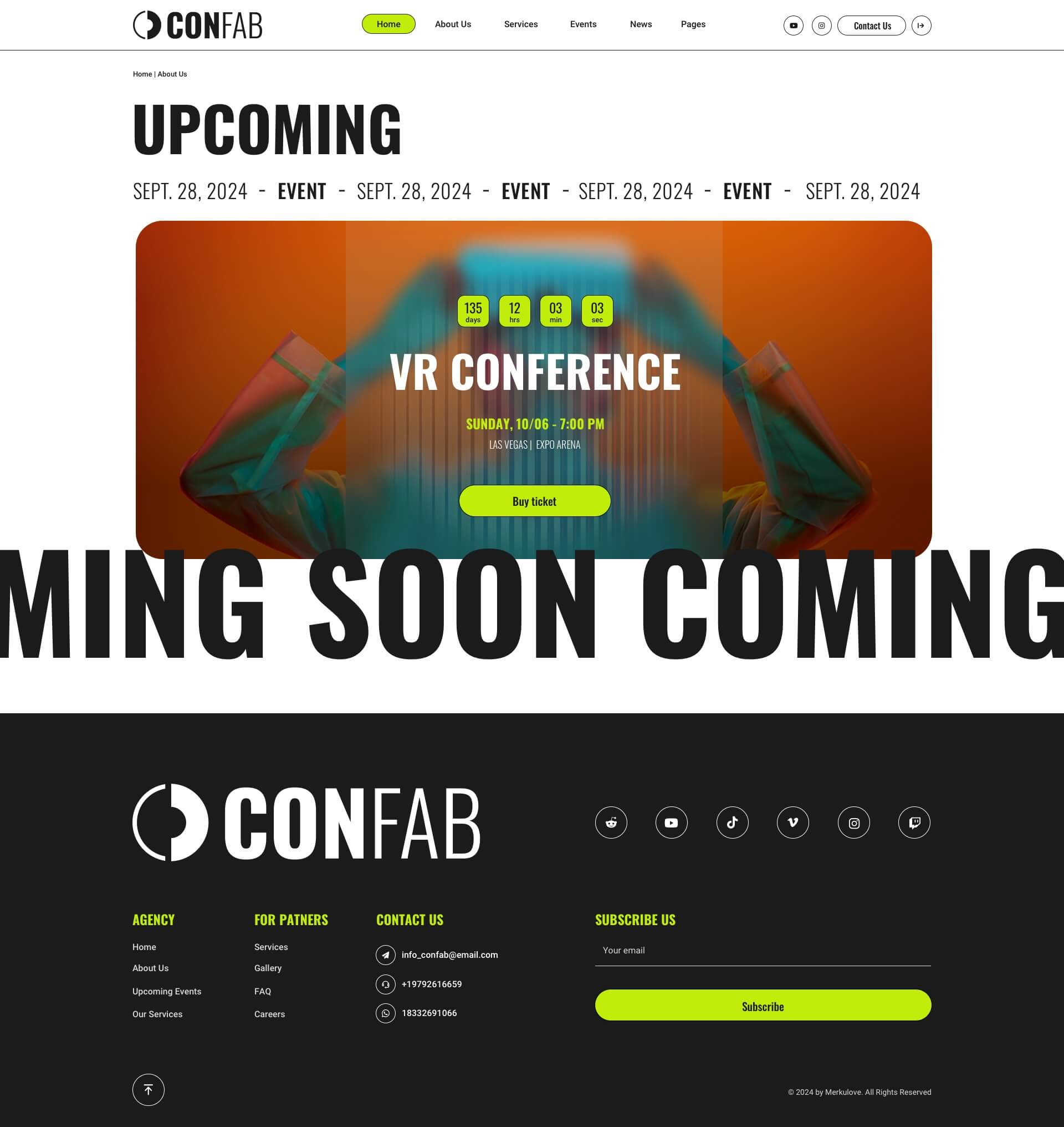 Confab – Event Agency Template for Figma by merkulove | ThemeForest