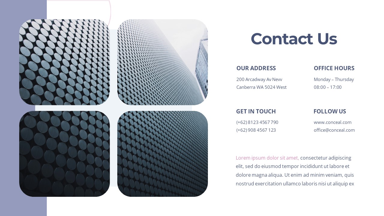 Conceal - Modern Business PowerPoint Template, Presentation Templates