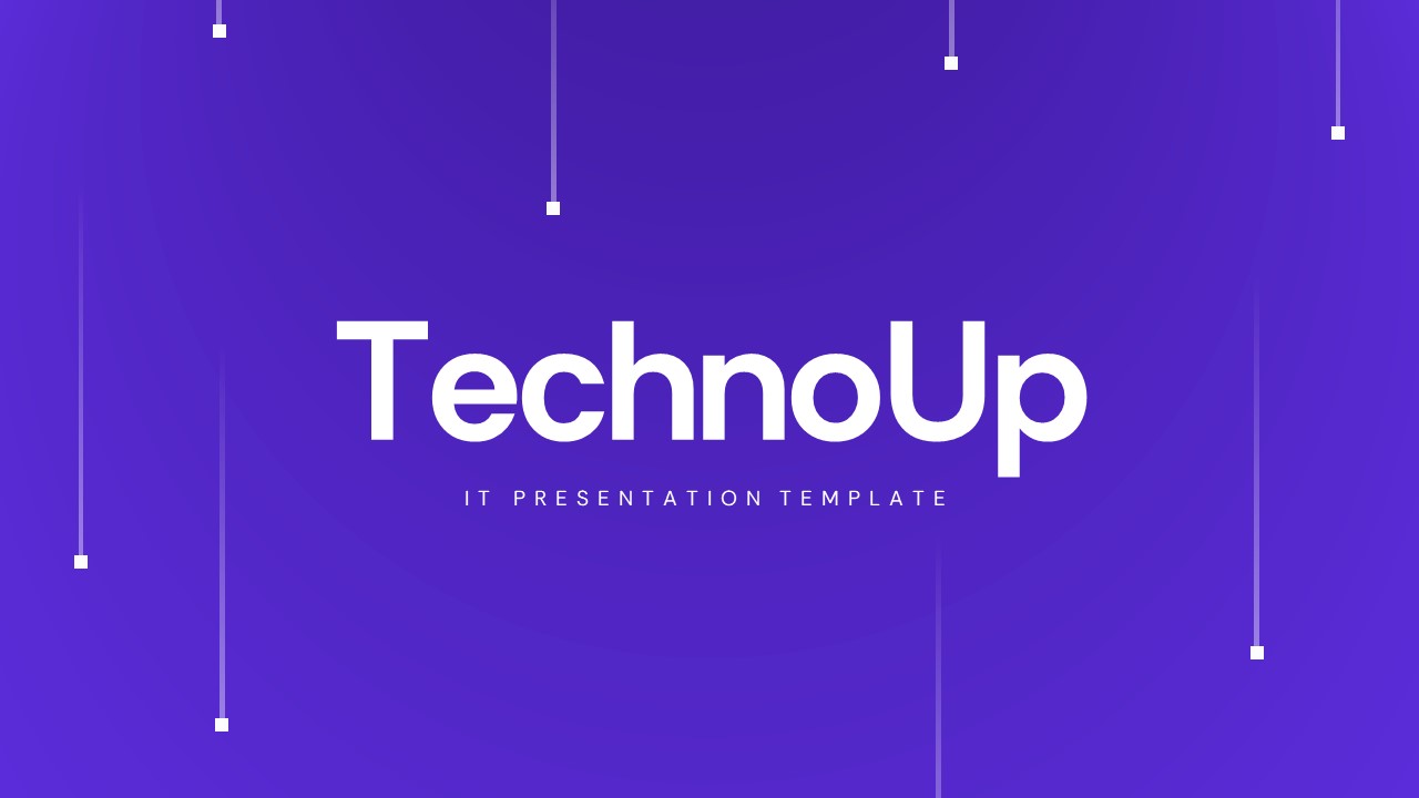 Techno Up Information & Technology Keynote Template, Presentation Templates