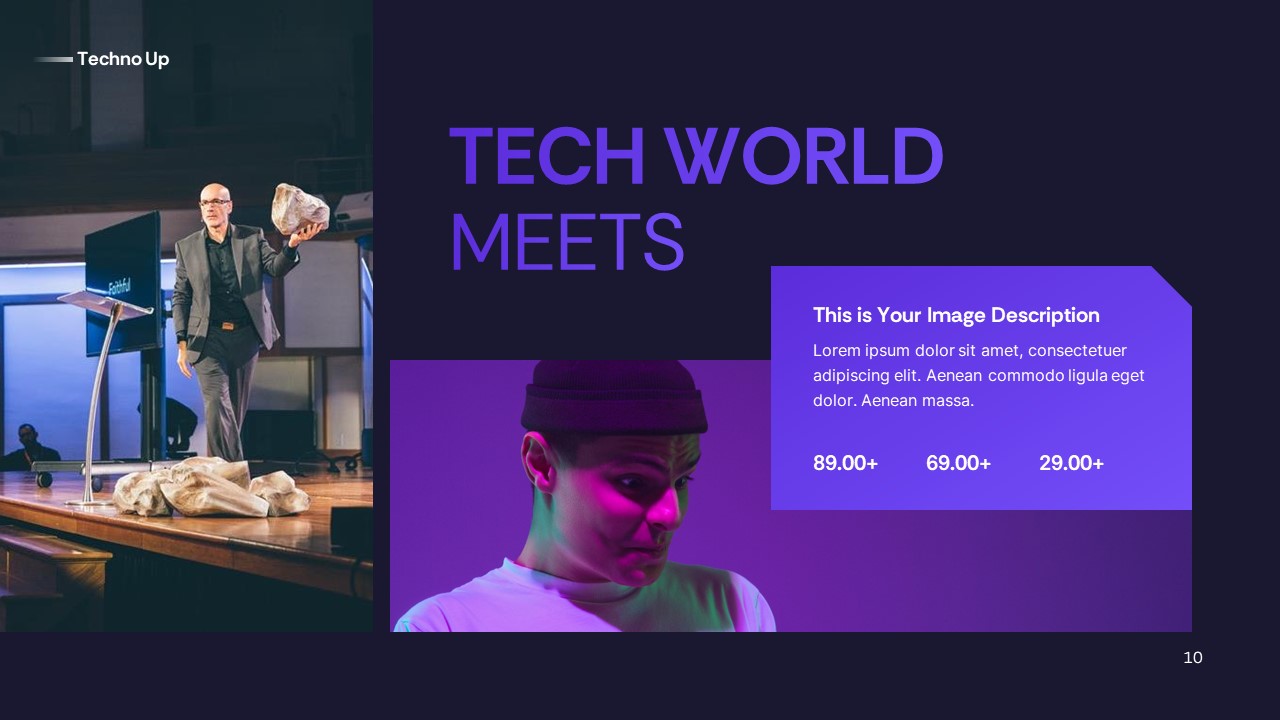 Techno Up Information & Technology Keynote Template, Presentation Templates