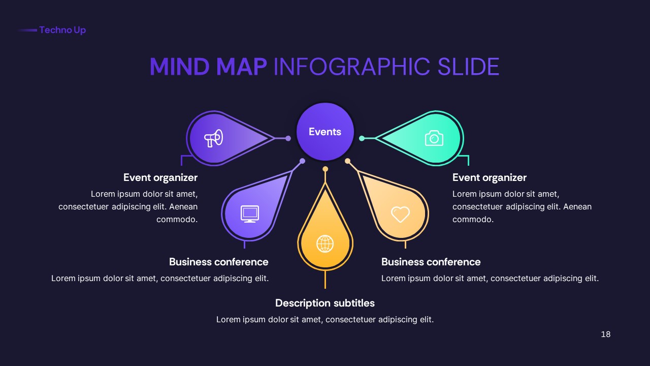 Techno Up Information & Technology Keynote Template, Presentation Templates