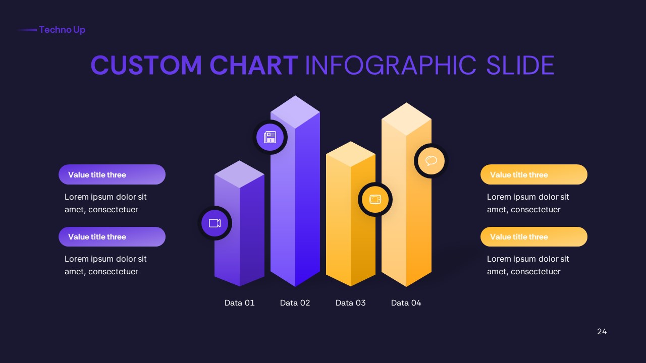 Techno Up Information & Technology Keynote Template, Presentation Templates