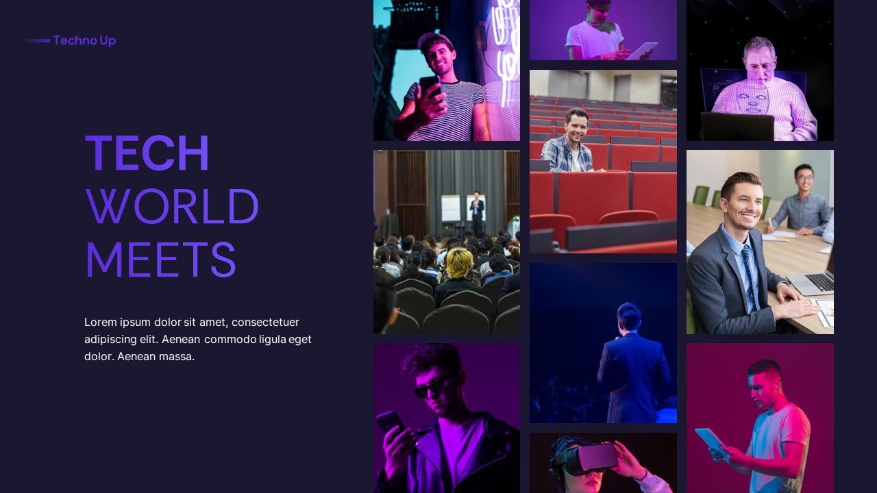 Techno Up Information & Technology Keynote Template, Presentation Templates