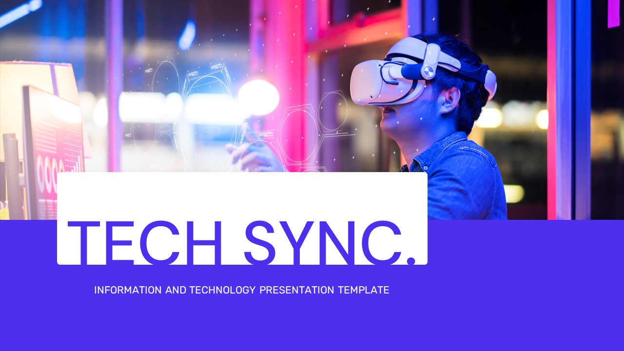 Tech Sync Information Technology Google Slides Template, Presentation ...