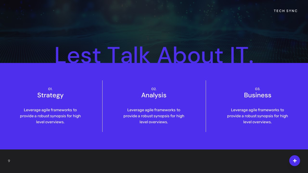 Tech Sync Information Technology Google Slides Template, Presentation ...