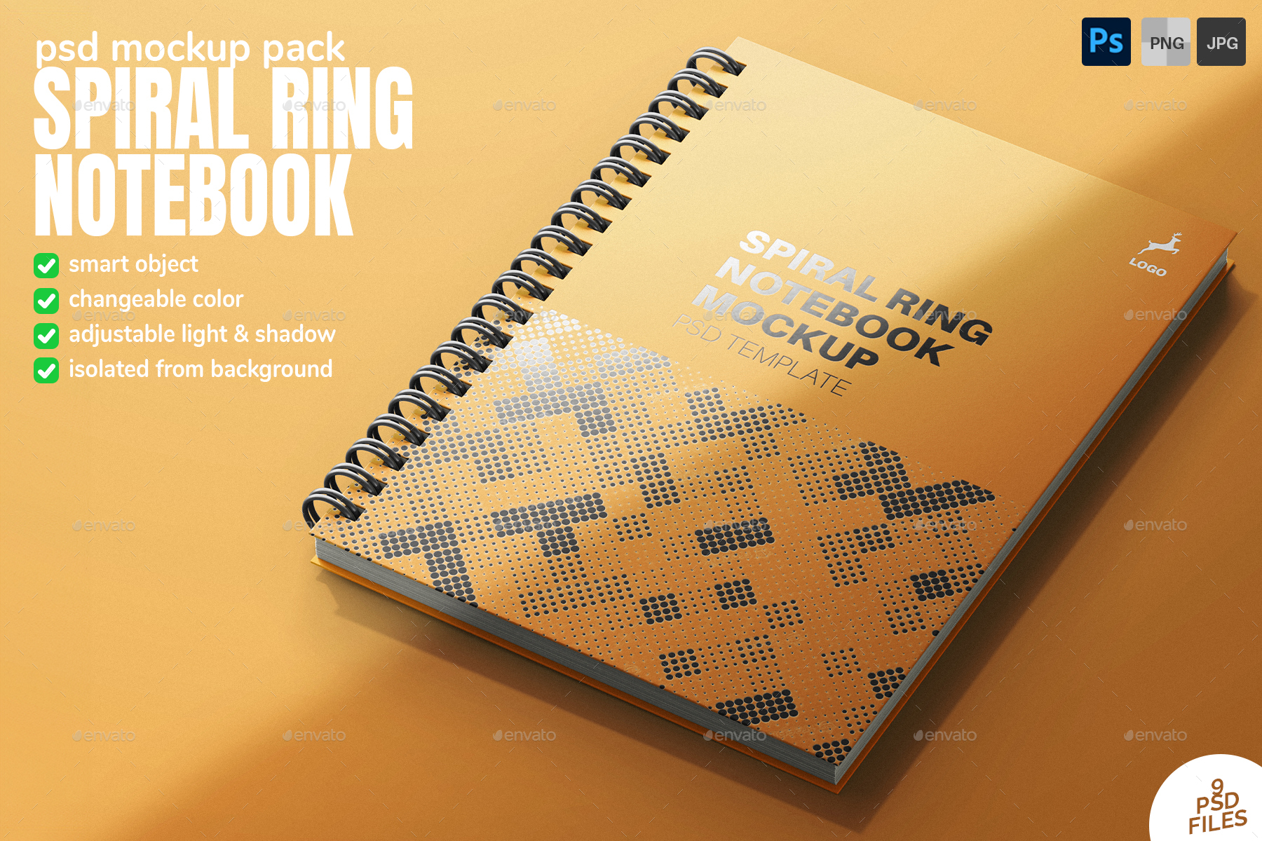Notebook Spiral Ring PSD Mockup Set, Graphics | GraphicRiver