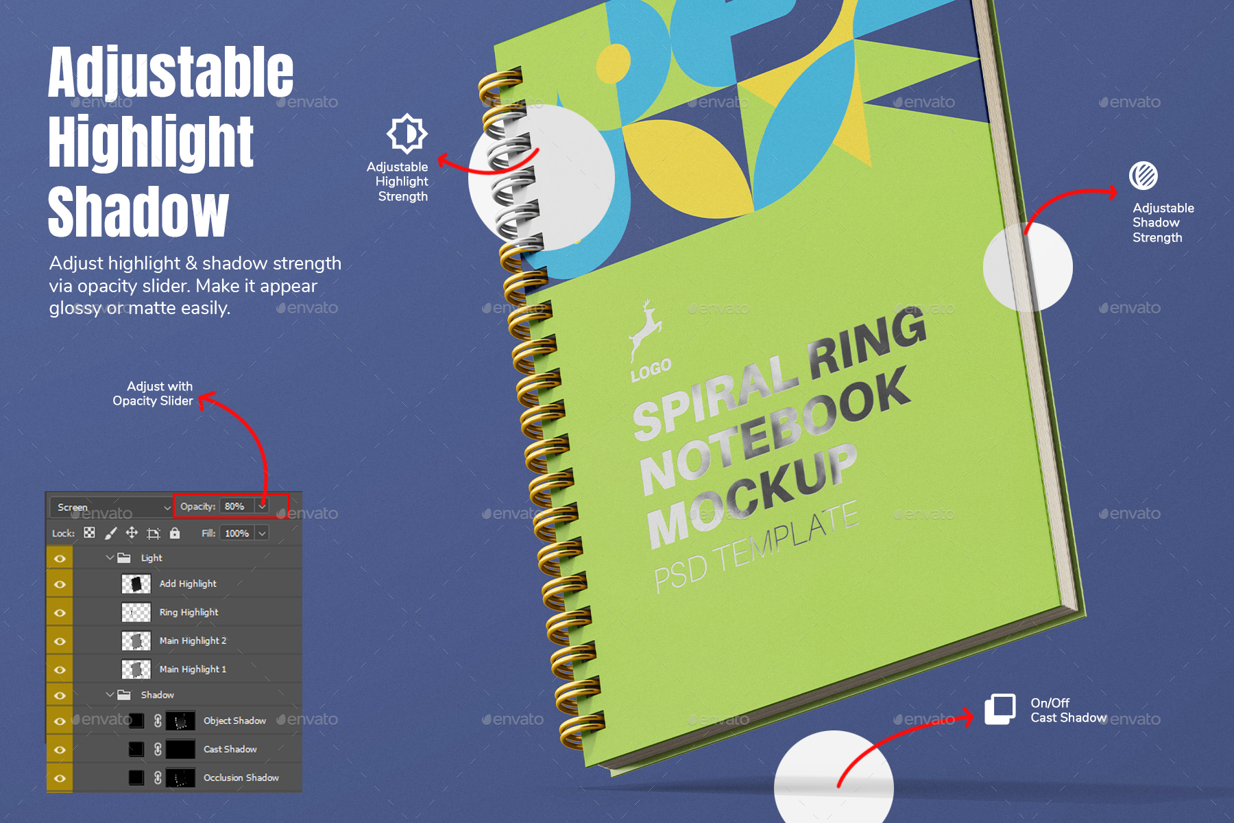 Notebook Spiral Ring PSD Mockup Set, Graphics | GraphicRiver