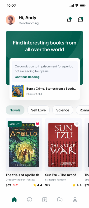 Bookly - Book Store App React Native CLI Ui Kit by upliftthemes ...