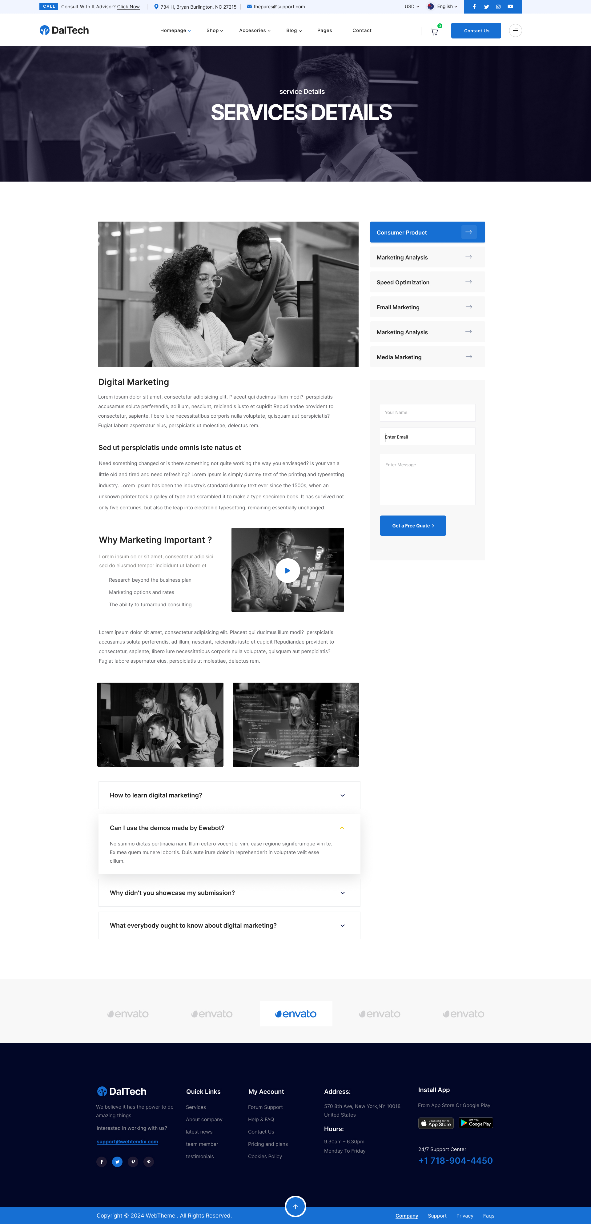 DalTech - IT Solution & Technology Figma Template by modinatheme | ThemeForest