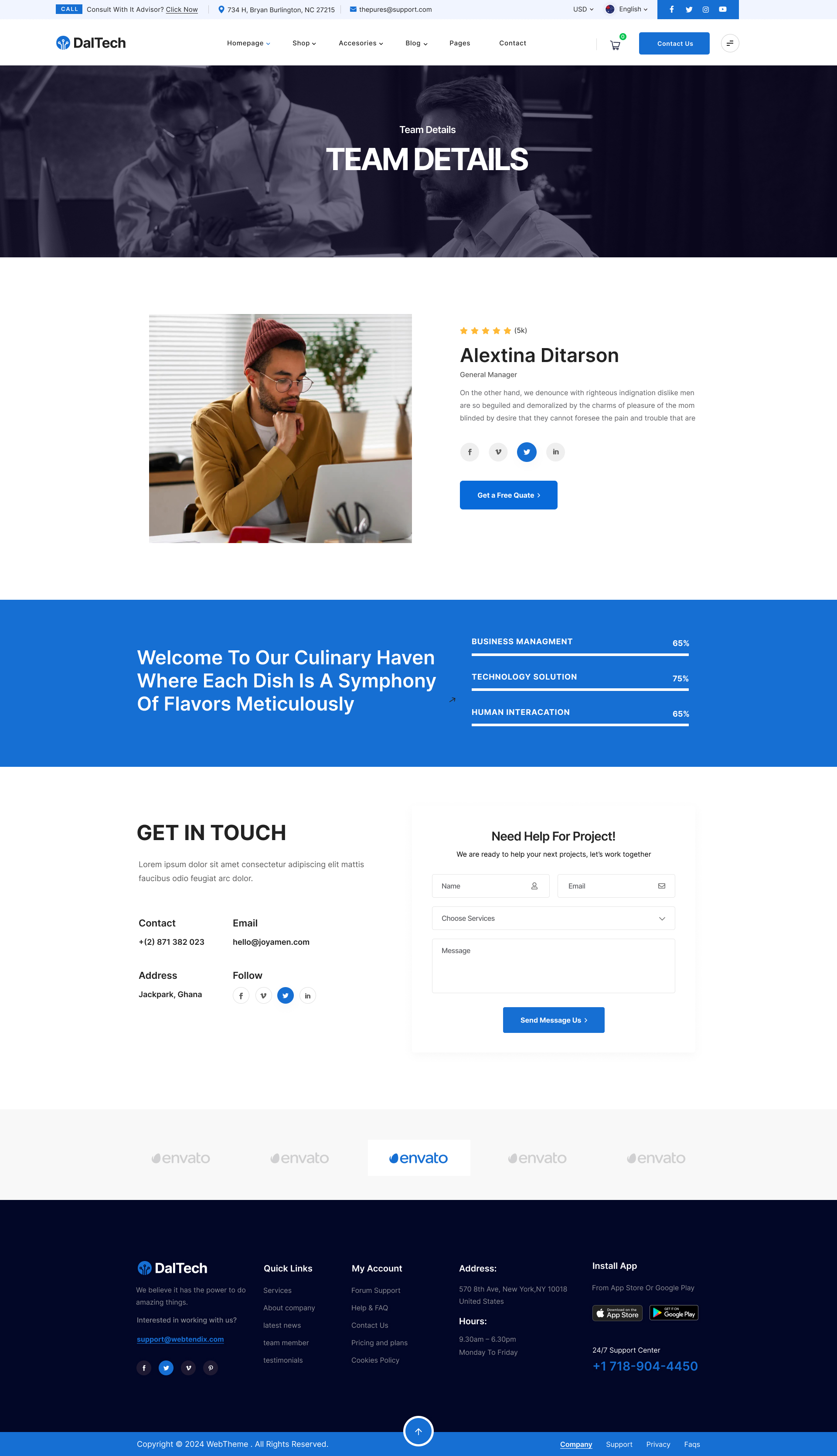 DalTech - IT Solution & Technology Figma Template by modinatheme | ThemeForest
