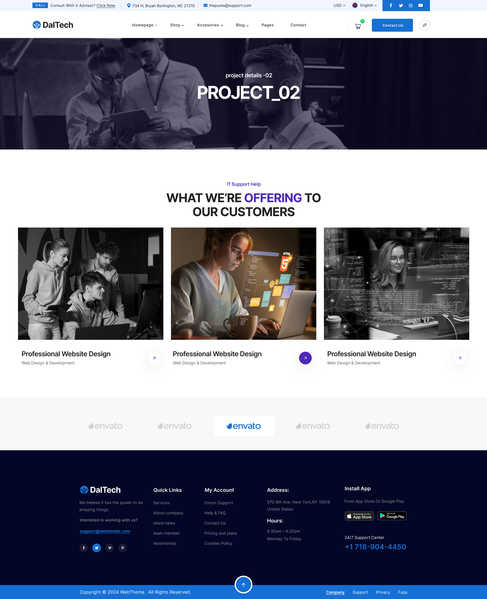 DalTech - IT Solution & Technology Figma Template by modinatheme | ThemeForest