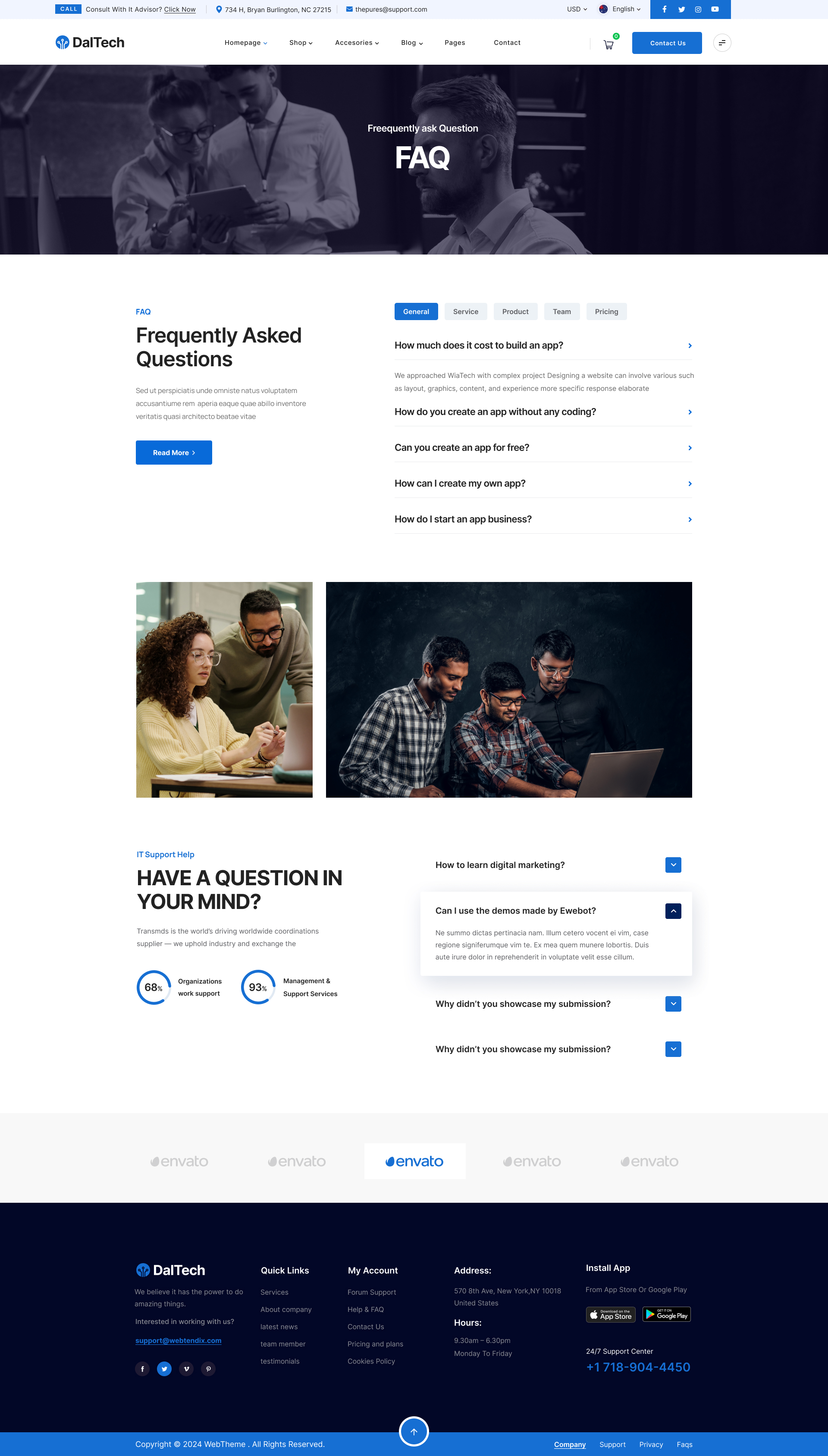 DalTech - IT Solution & Technology Figma Template by modinatheme | ThemeForest