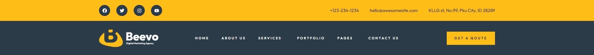 Beevo - Digital Marketing Agency Elementor Template Kit by Rometheme