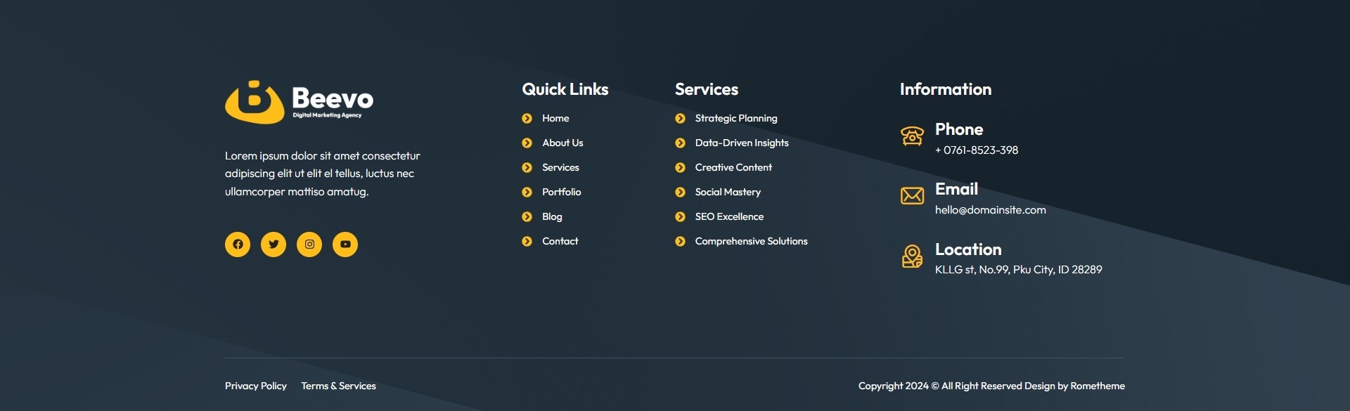 Beevo - Digital Marketing Agency Elementor Template Kit by Rometheme