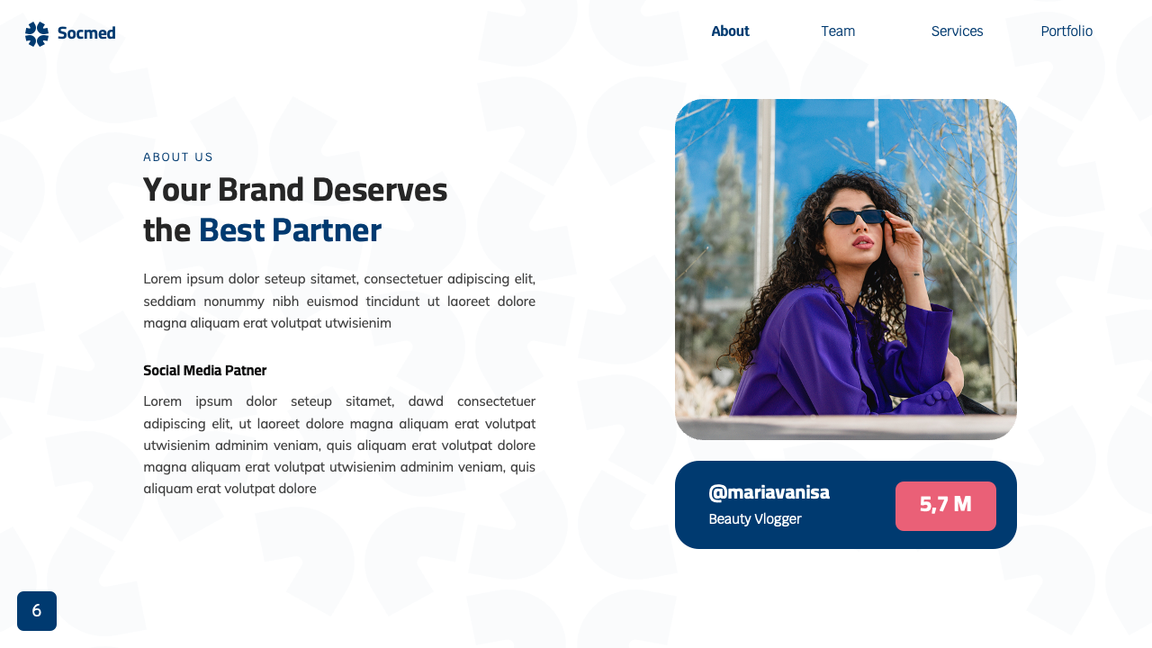 Socmed - Influencer & Content Creator Google Slides Template ...