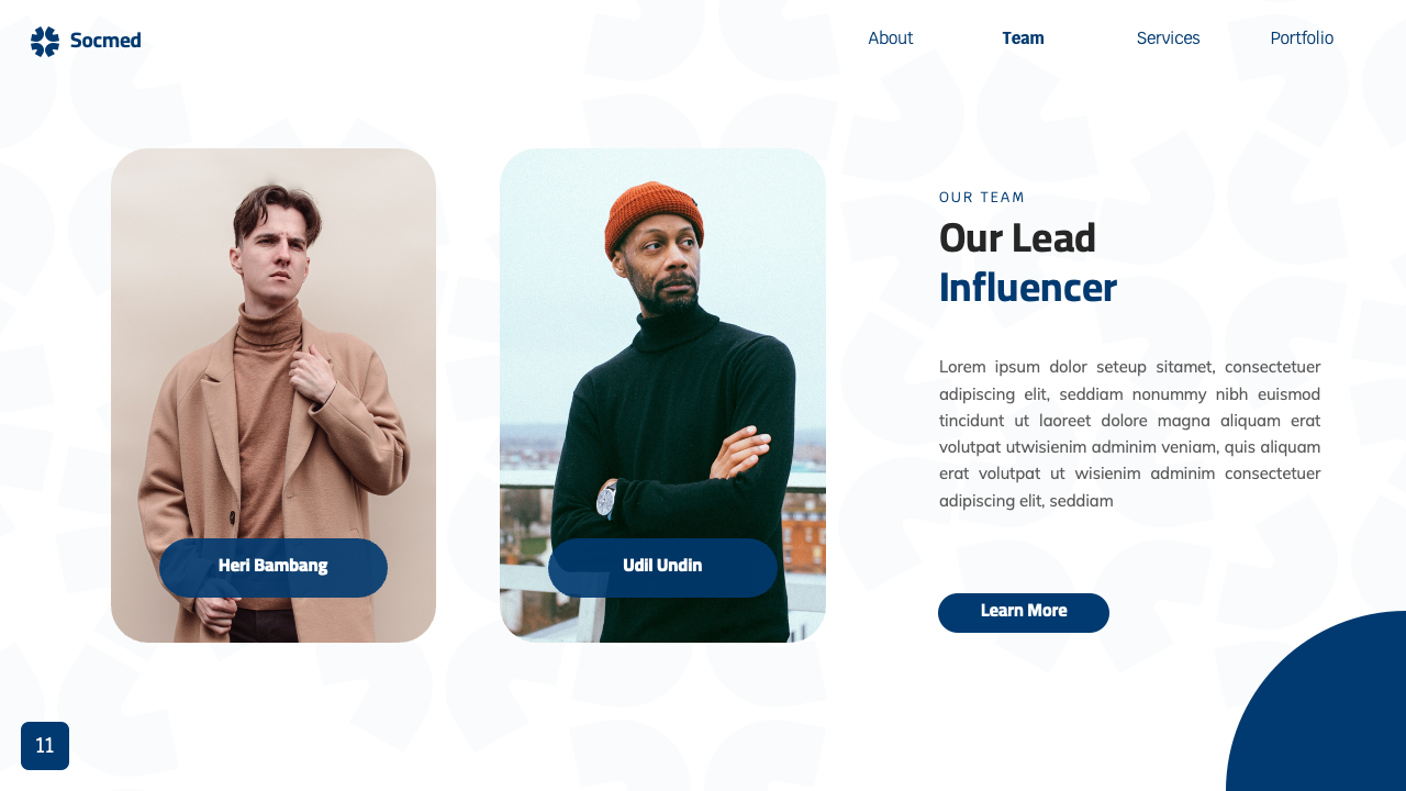 Socmed - Influencer & Content Creator PowerPoint Template, Presentation ...