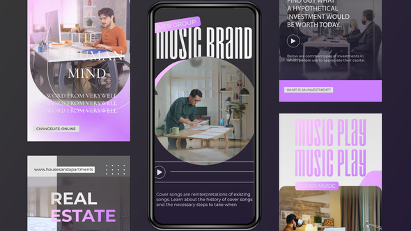 Authentic Music Cover Instagram, After Effects Project Files | VideoHive