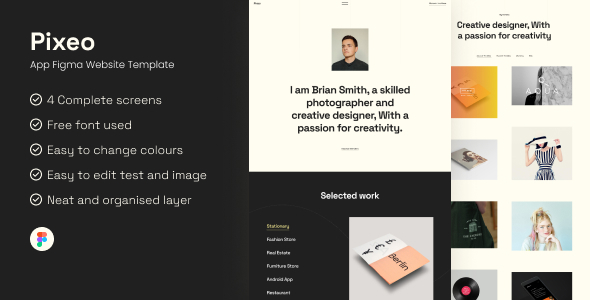 Pixeo - Designer Portfolio Figma Template by brandexponents | ThemeForest