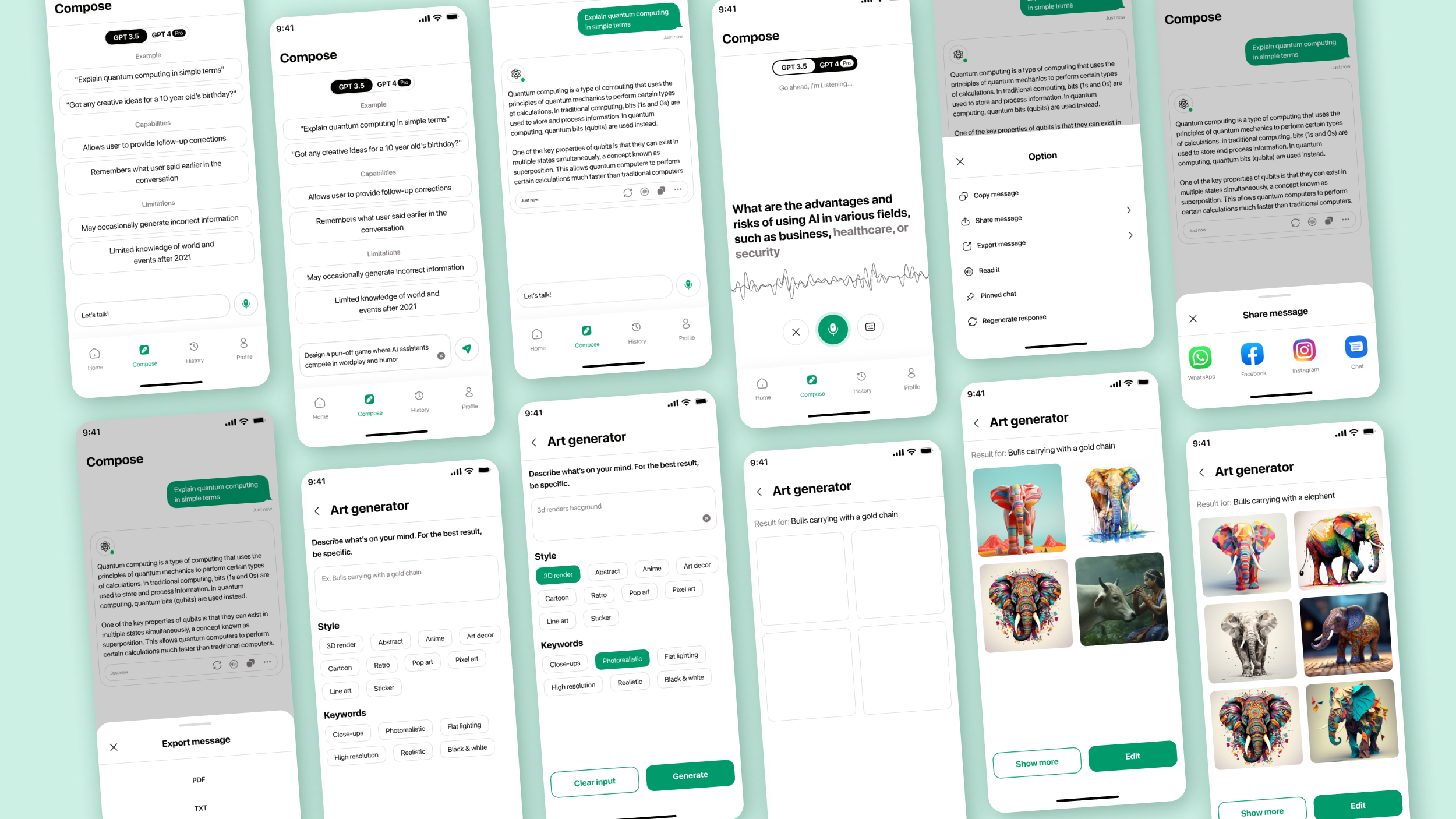 Textgenius Ui Template Ai Content Generator And Writing Assistant App In Flutter 3 X Android
