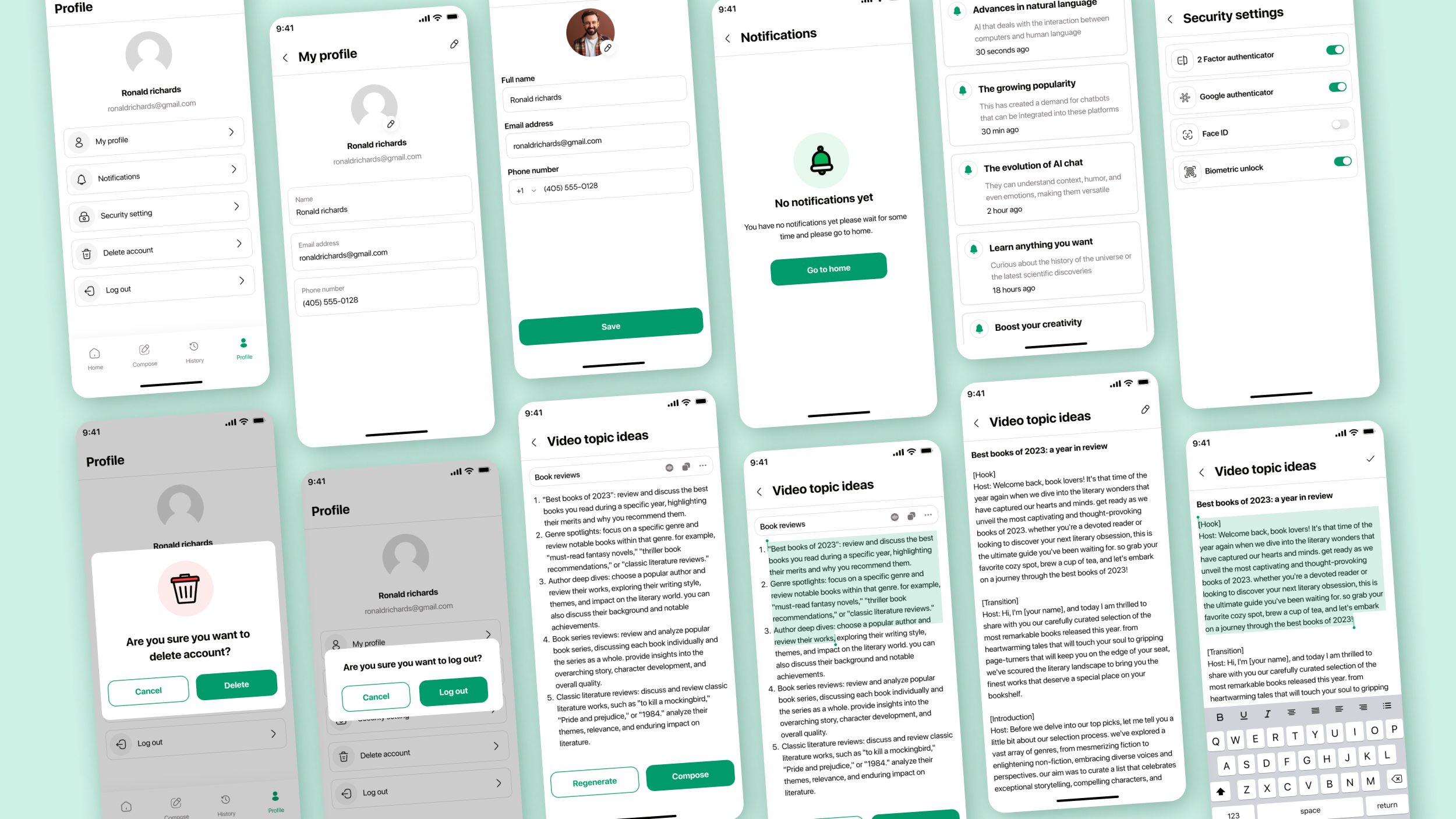 Textgenius Ui Template Ai Content Generator And Writing Assistant App In Flutter 3 X Android