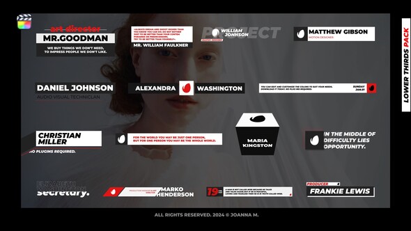 Lower Thirds Pack - FCPX, Apple Motion Templates | VideoHive