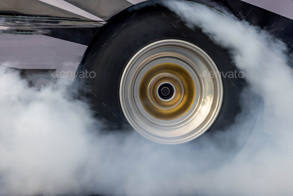Car burnout wheels tire with white smoke,Car wheel burnout with smoke ...