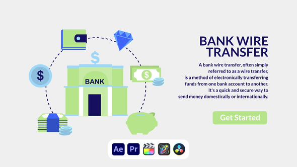Bank Wire Transfer Design Concept, After Effects Project Files | VideoHive
