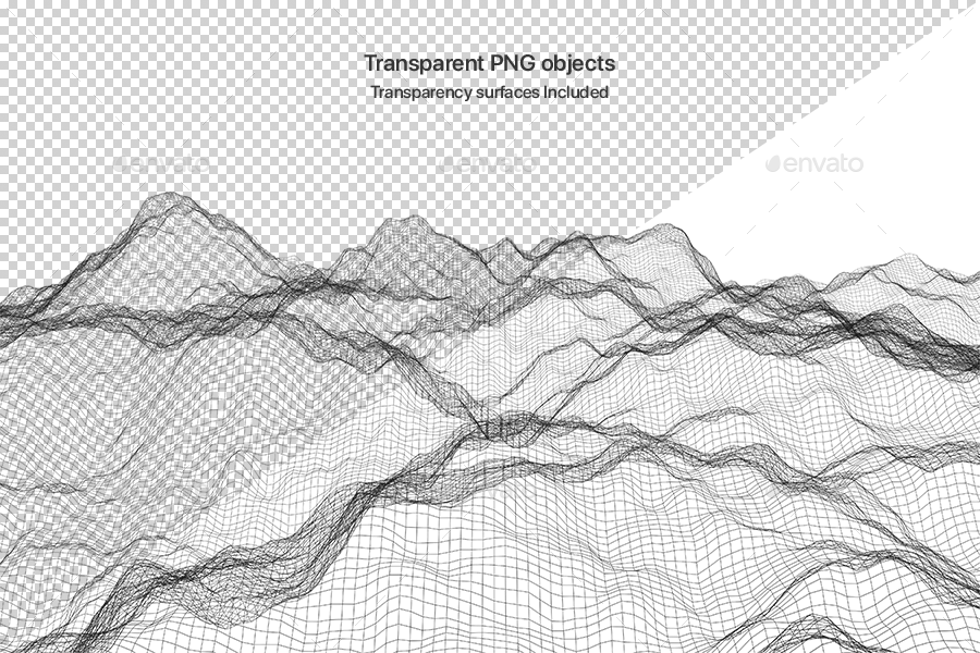 Wire Waves Background Set, Graphics | GraphicRiver