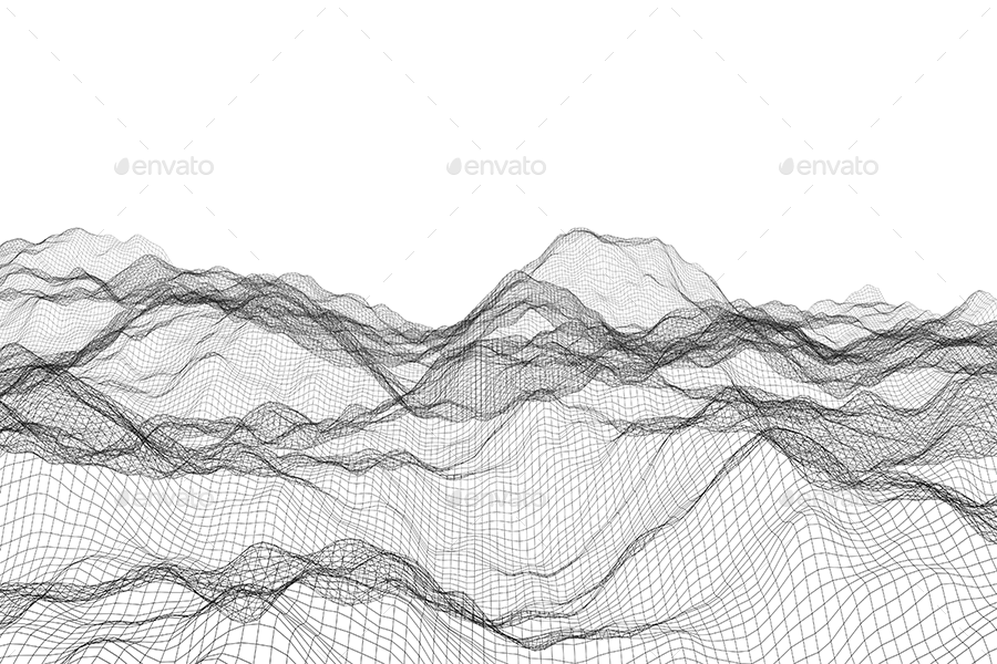 Wire Waves Background Set, Graphics | GraphicRiver