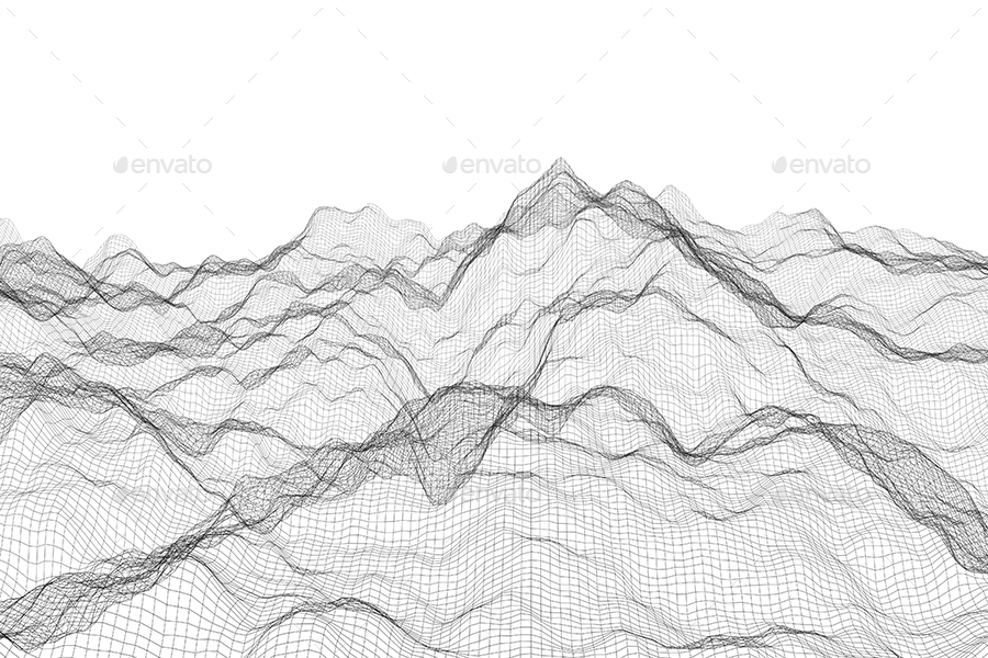 Wire Waves Background Set, Graphics | GraphicRiver