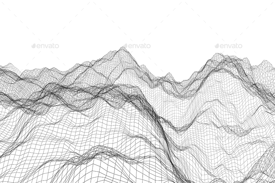 Wire Waves Background Set, Graphics | GraphicRiver