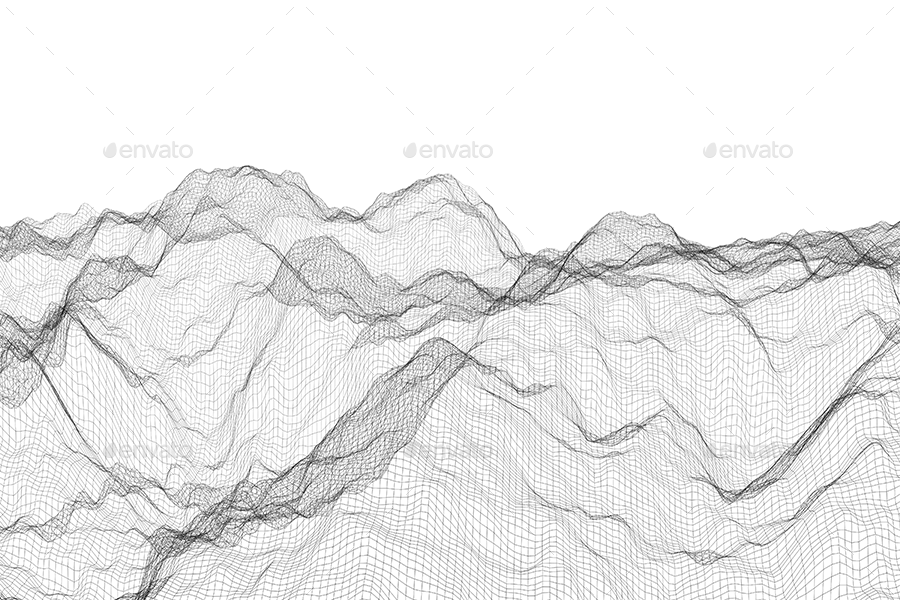 Wire Waves Background Set, Graphics | GraphicRiver