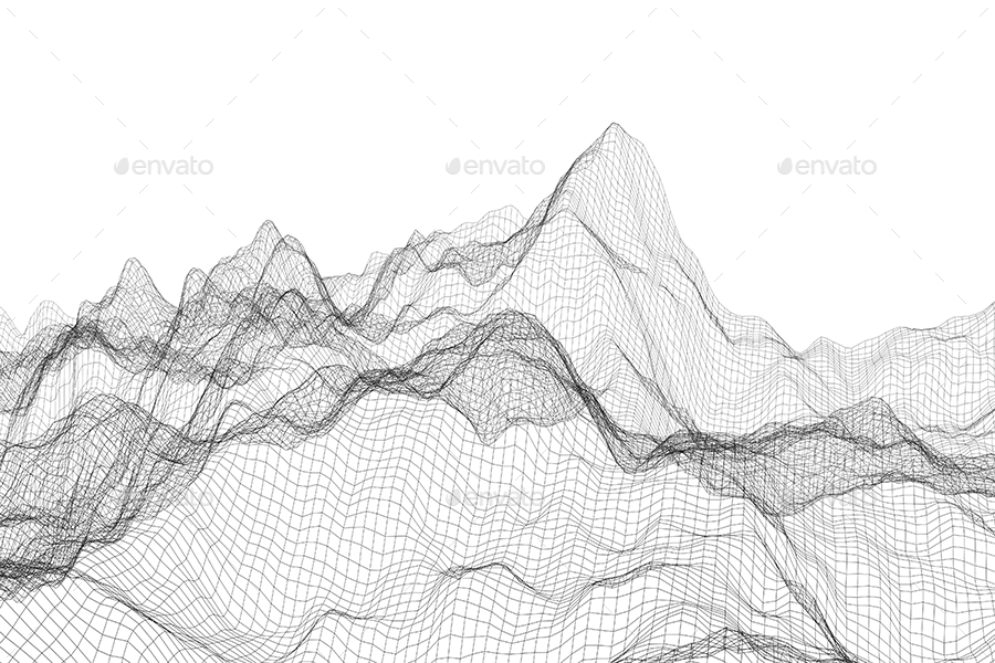 Wire Waves Background Set, Graphics | GraphicRiver