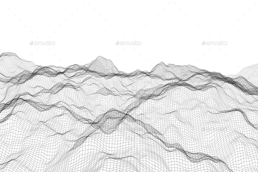 Wire Waves Background Set, Graphics | GraphicRiver